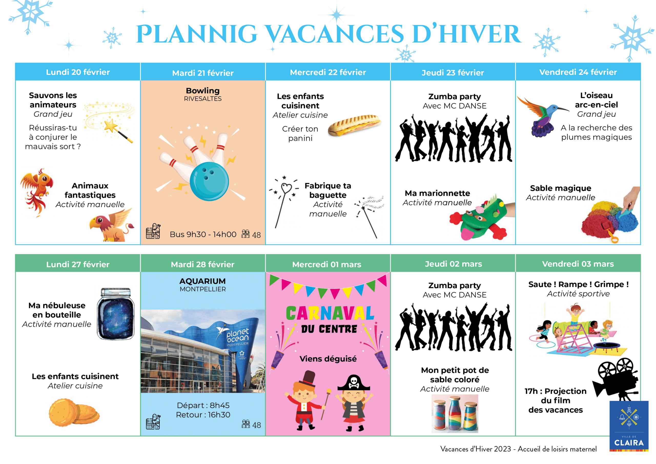 VACANCES D'HIVER - Mairie de Claira