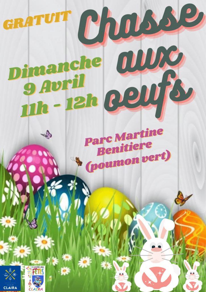 Chasse aux oeufs - Mairie de Claira